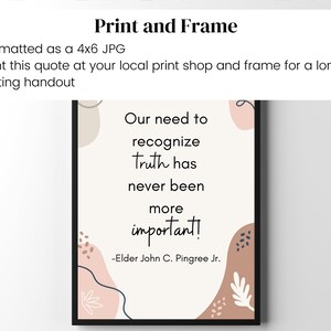 Eternal Truth- Elder John C. Pingree Jr.- General Conference Talk Oct ...