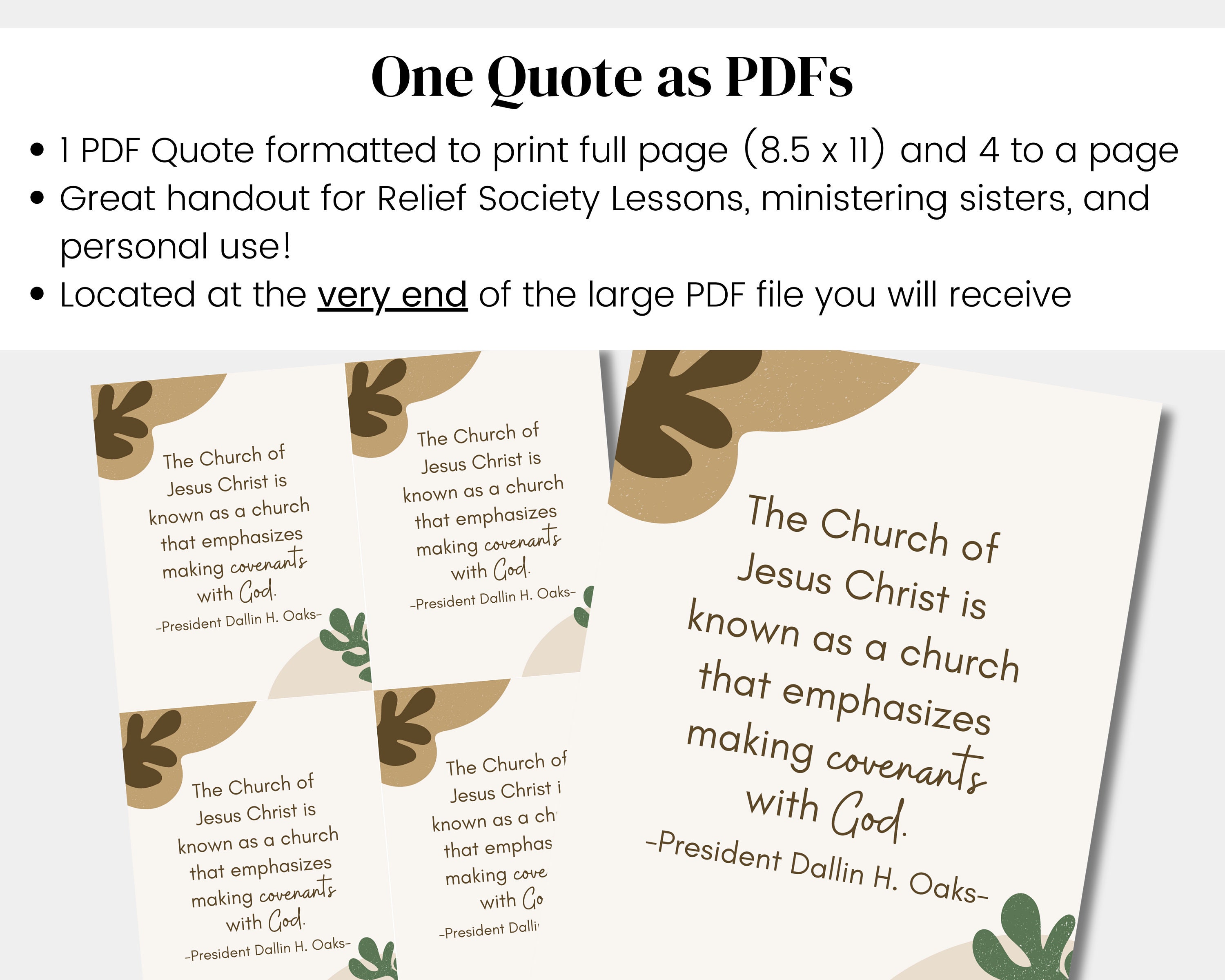 Covenants and Responsibilities President Dallin H. Oaks LDS April 2024 ...