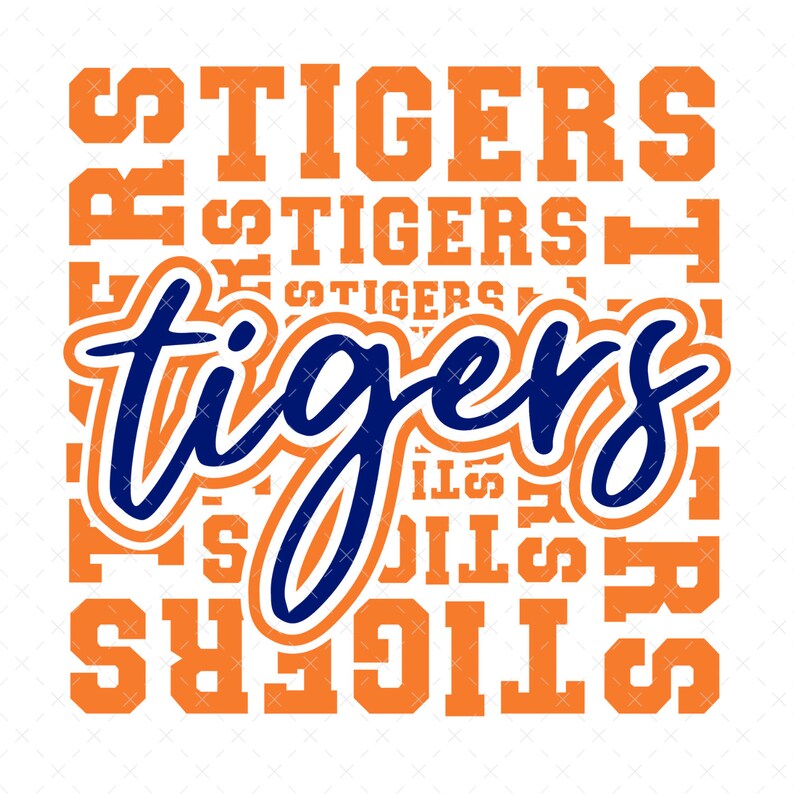 Tigers Word Art | DTF Transfer - Etsy