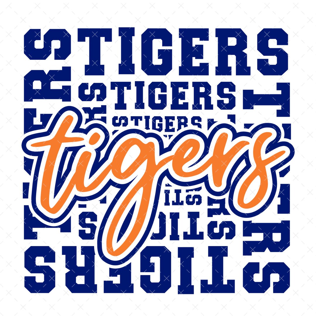 Tigers Word Art | DTF Transfer - Etsy