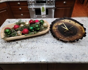 Walnut Live Edge Clock - Etsy