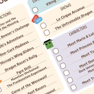 2026 Universal Orlando Resort Ride & Attraction Checklist PDF Download ...