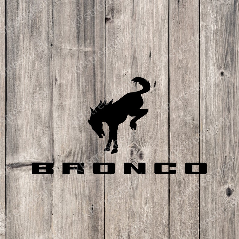 New Ford Bronco Logo Vinyl Decal Sticker Free Shipping | Etsy