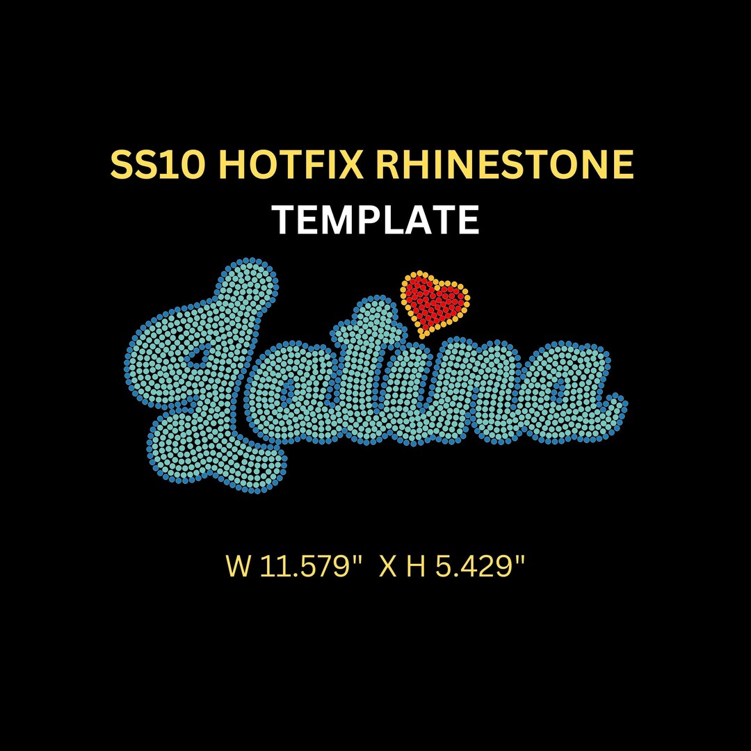 Latina Rhinestone Template File| Rhinestones Template | | Latina Hotfix ...