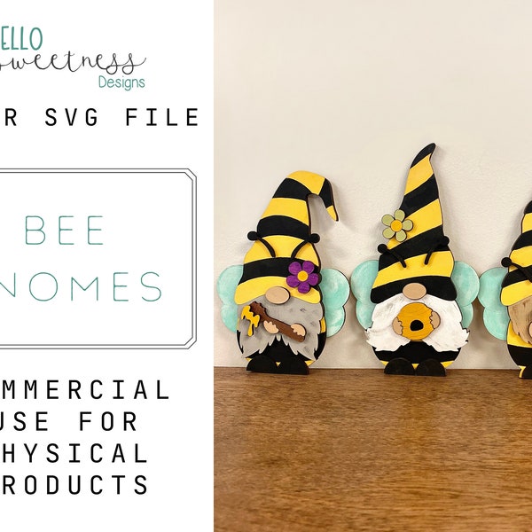 Bee Gnomes Svg - Etsy