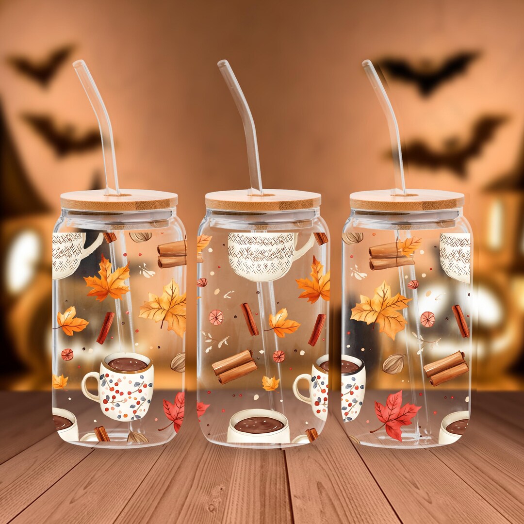 Pumpkin Spice Libbey Cup PNG for Sublimation and Cozy Fall Design ...