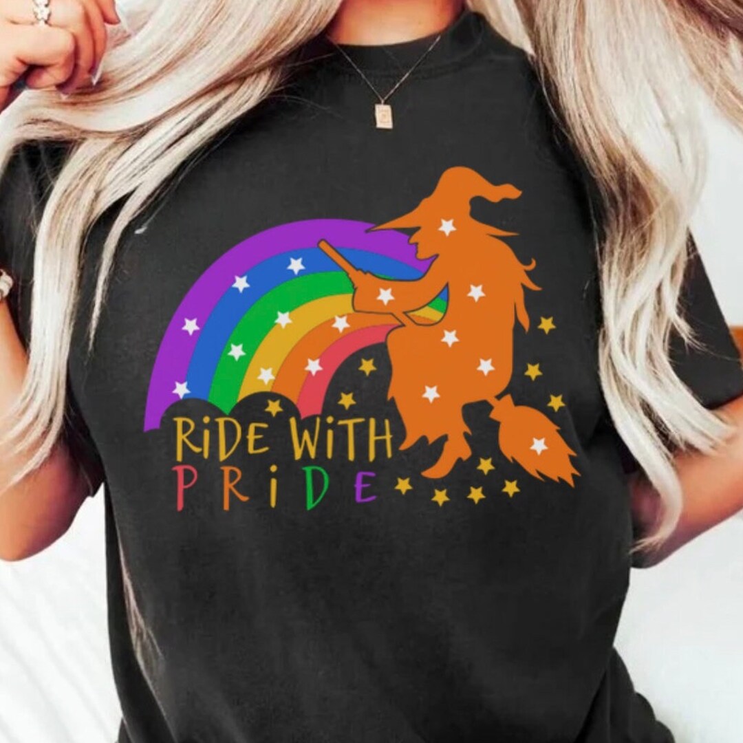 Halloween Pride Shirt, Rainbow Halloween LGBTQ Sweatshirt, Halloween ...