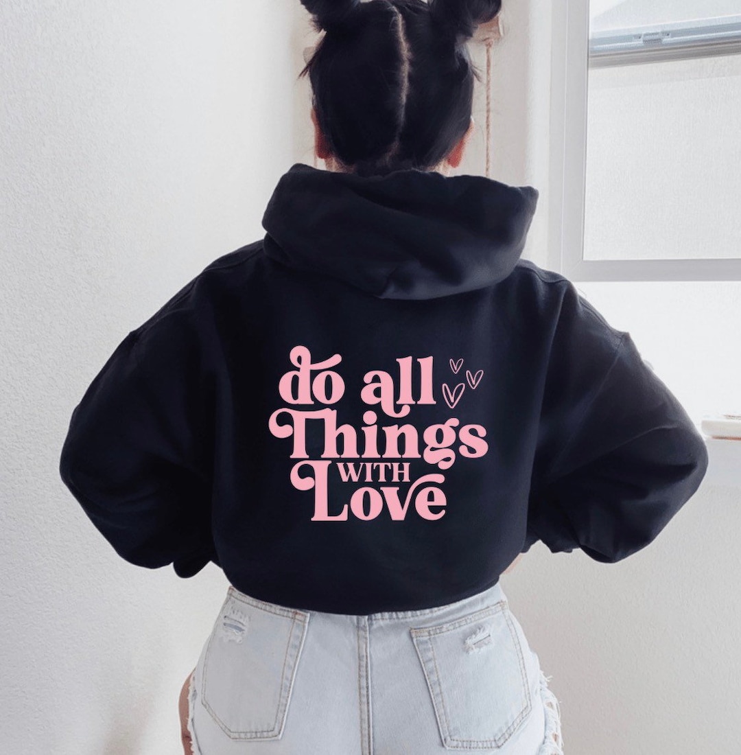 Affirmation Hoodie Hoodie With Words on Back Cute Hoodies - Etsy Hong Kong