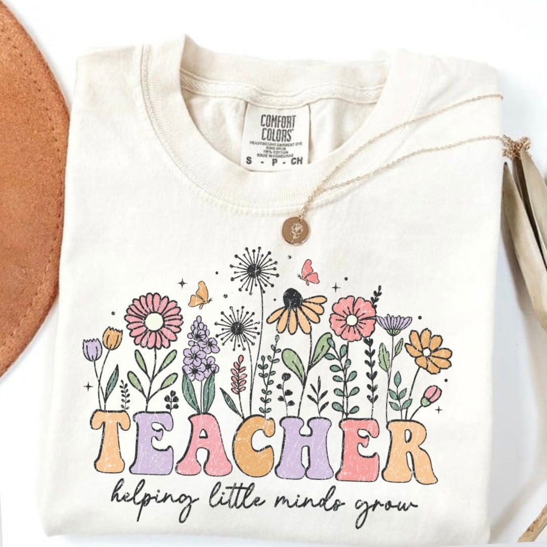 Teacher Shirt, Elementary Teacher Wildflowers Shirt, Teacher Life ...