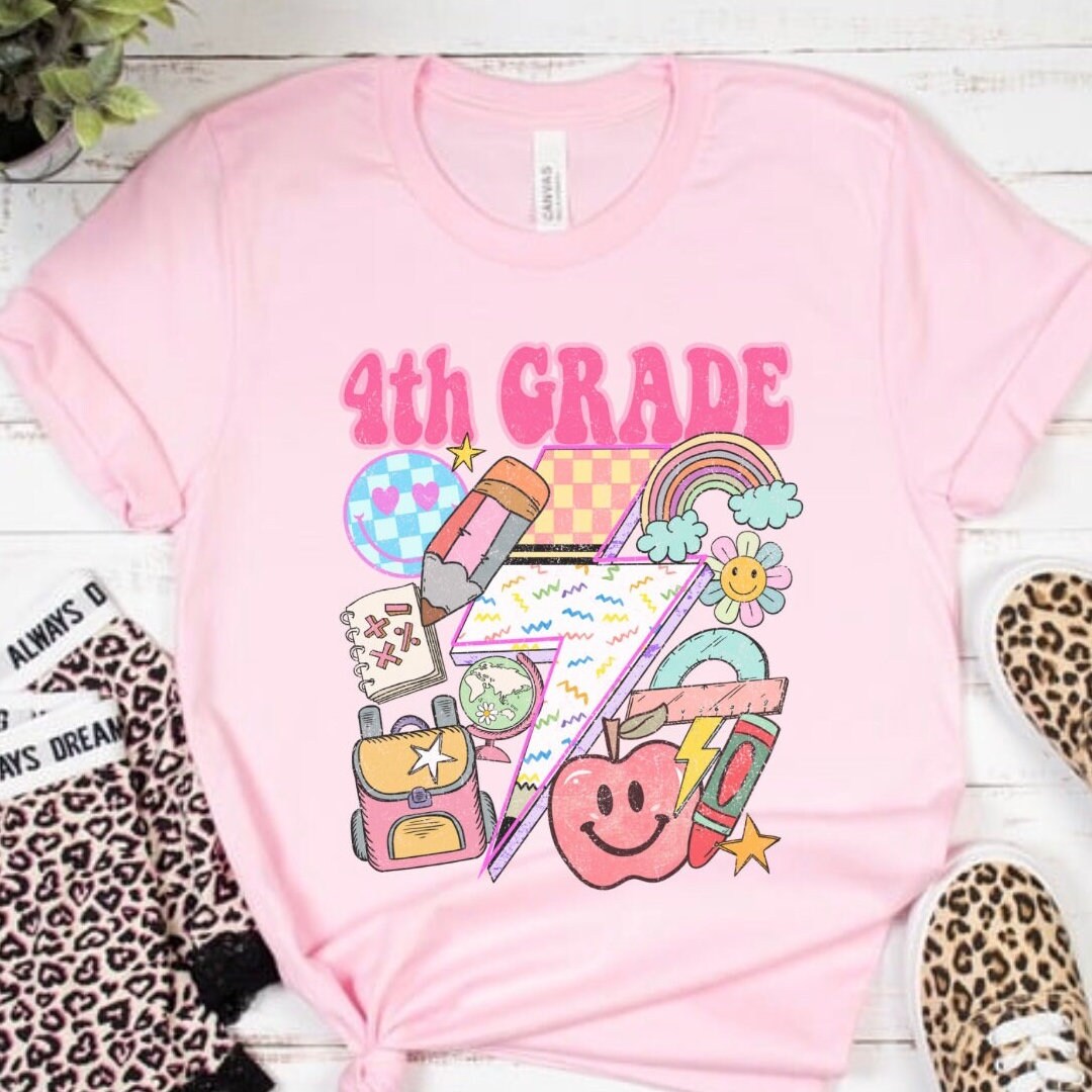 Fourth Grade Shirt, 4th Grade Shirt, 4th Grade Team, Cute 4th Grade Tee ...