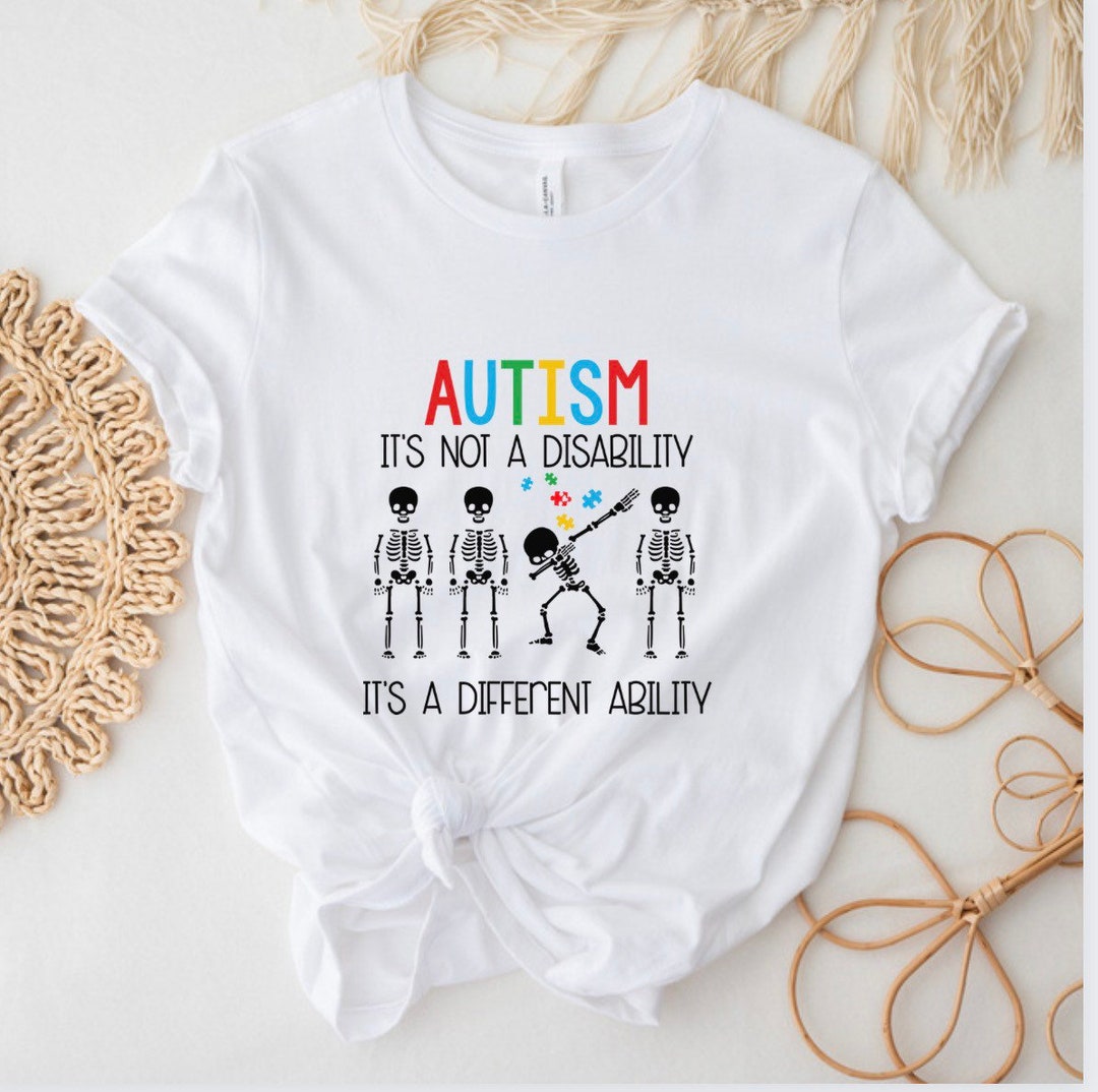 Autism Awareness Shirt, Skeleton Autism Shirt, Autism Shirt, Autism ...