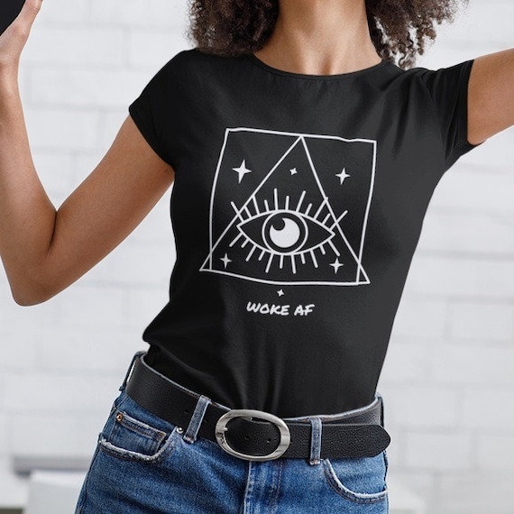 Woke AF Graphic shirt soft S-4X top womens Woke Top | Etsy