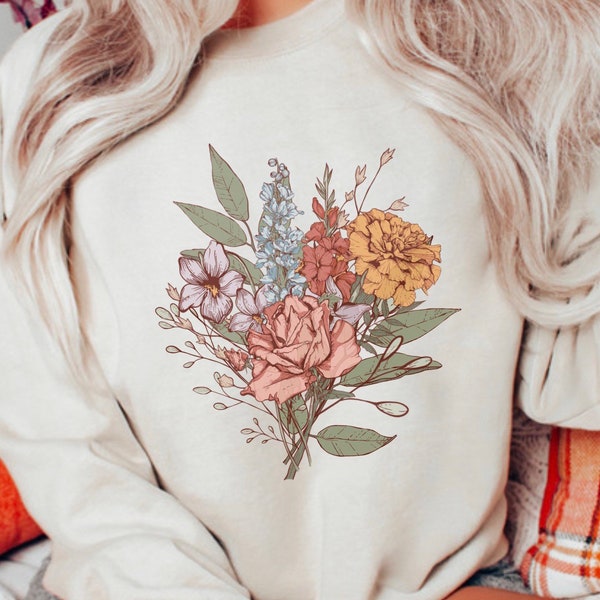 Flower Sweater - Etsy
