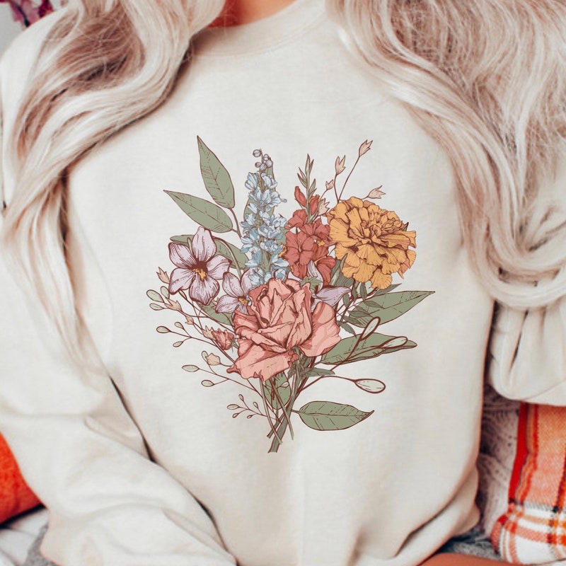 Flower Sweater - Etsy