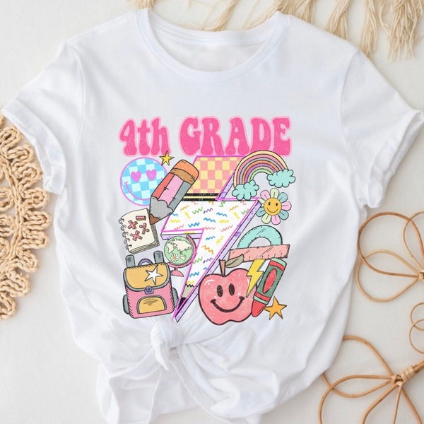 Back to School Shirt 4th Grade - Etsy