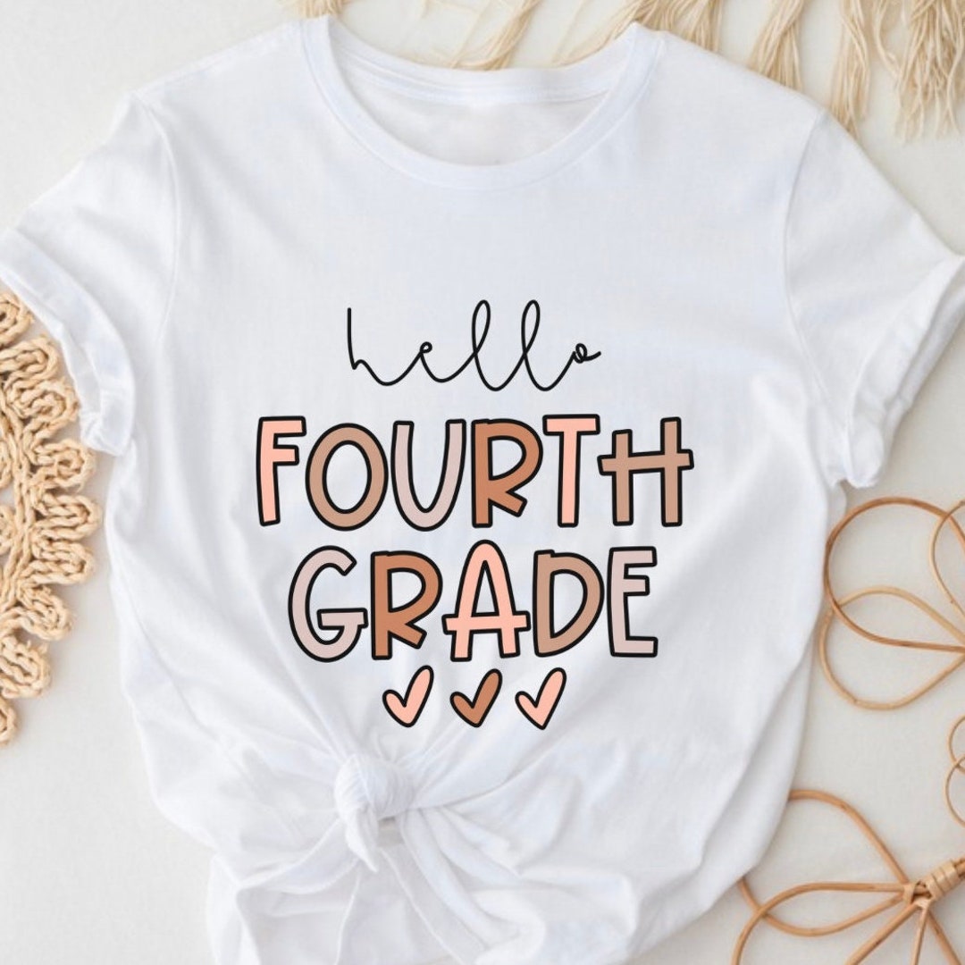 Fourth Grade Shirt, 4th Grade Shirt, 4th Grade Team, Cute 4th Grade Tee ...
