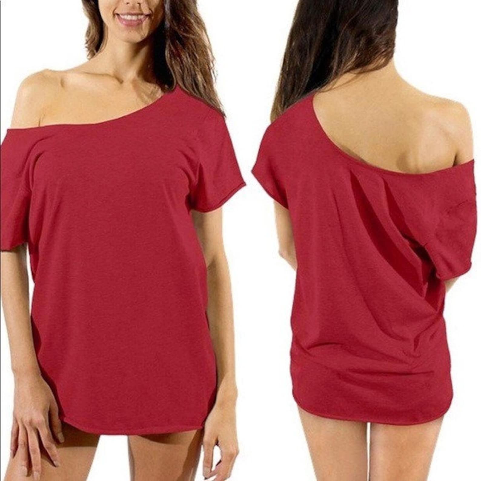 Off Shoulder Tee, off Shoulder Top, off Shoulder Blouse, Sexy, Black ...