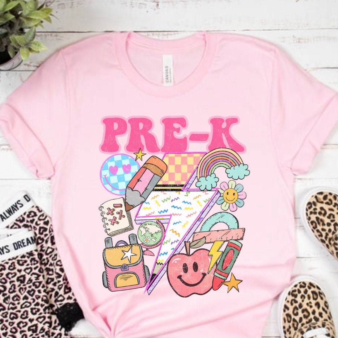 Pre-k Shirt, Pre K Shirt, Pre K Team, Cute Pre K Tee, Hello Pre K, Back ...