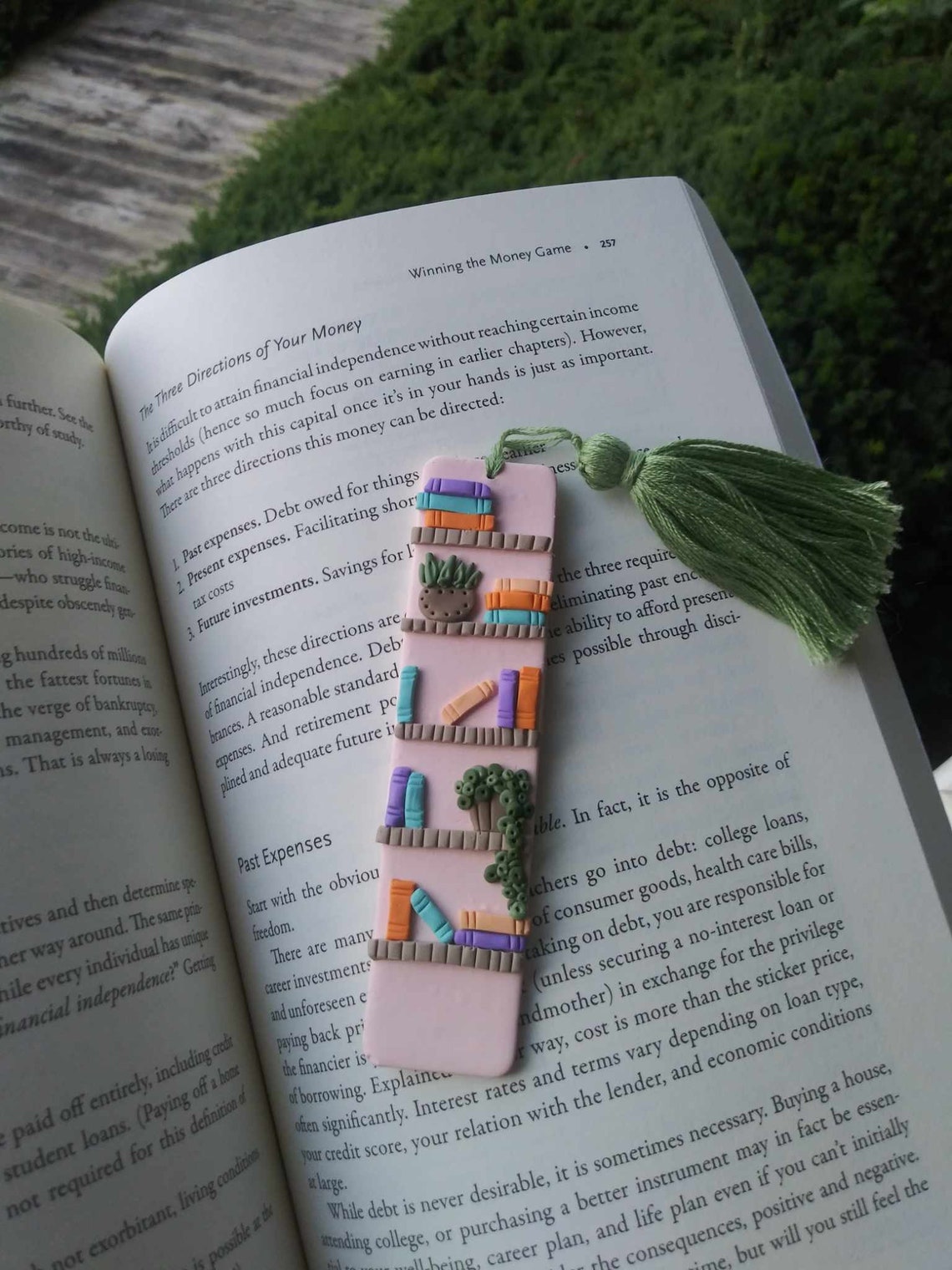 Bookshelf Bookmark Polymer Clay - Etsy
