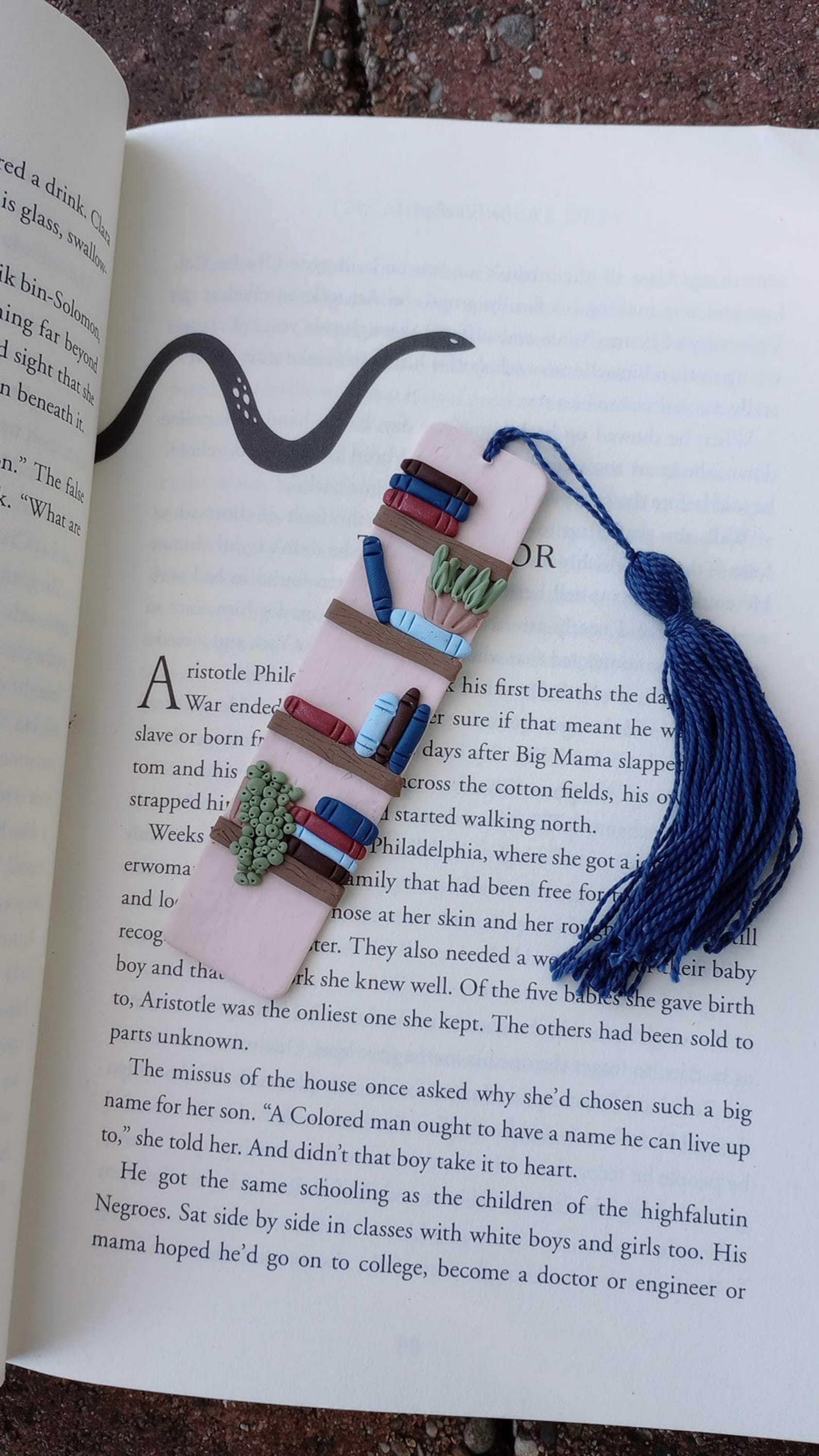 Bookshelf Bookmark Polymer Clay - Etsy