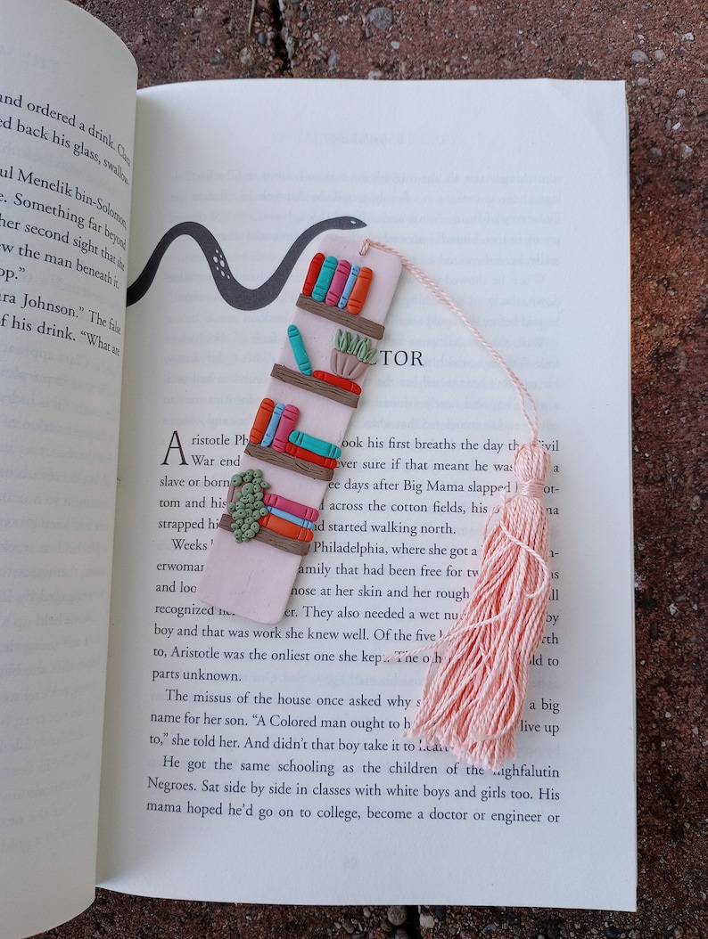 Bookshelf Bookmark Polymer Clay - Etsy