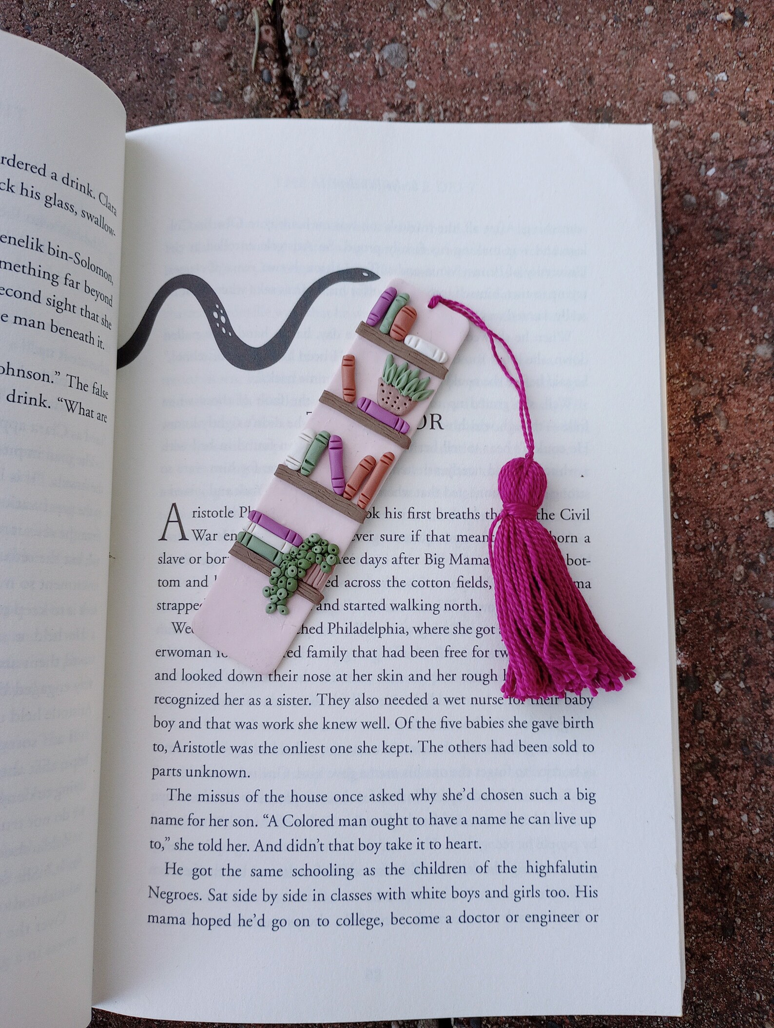 Bookshelf Bookmark Polymer Clay - Etsy