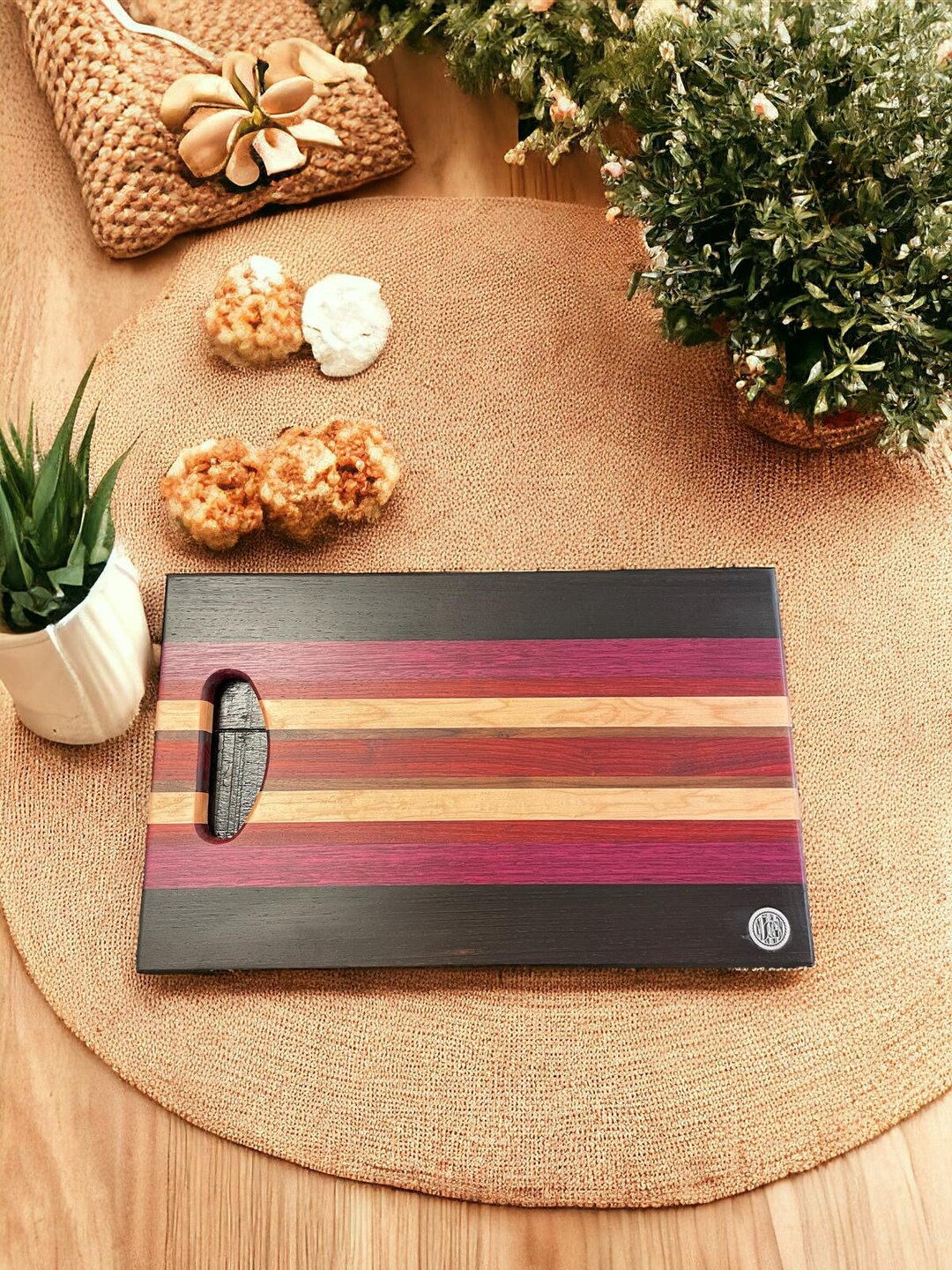 Wenge Purple Heart and Padauk Walnut Maple Cutting Board - Etsy