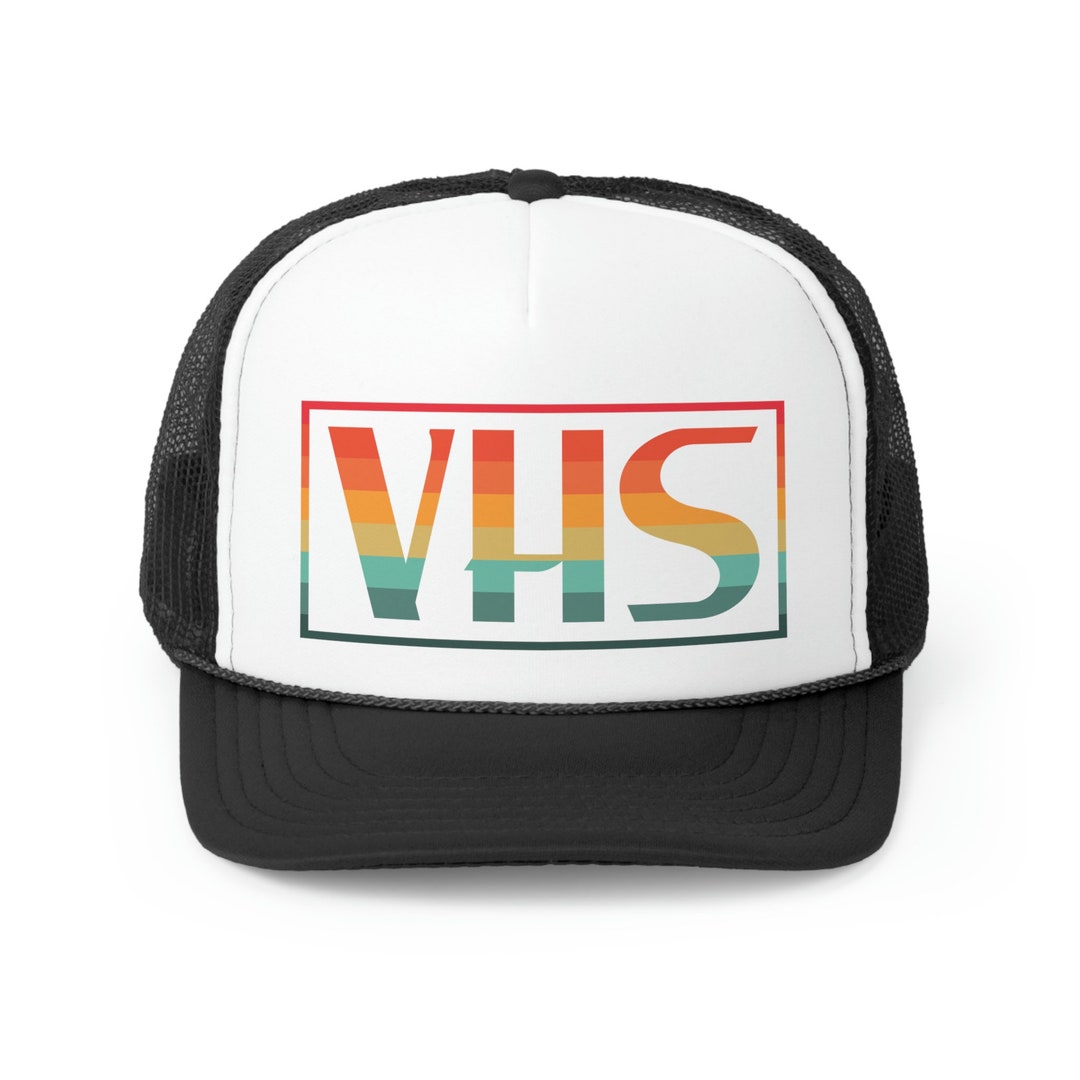 VHS Trucker Hat - Vintage Colors, Retro, Old School, Nostalgic ...