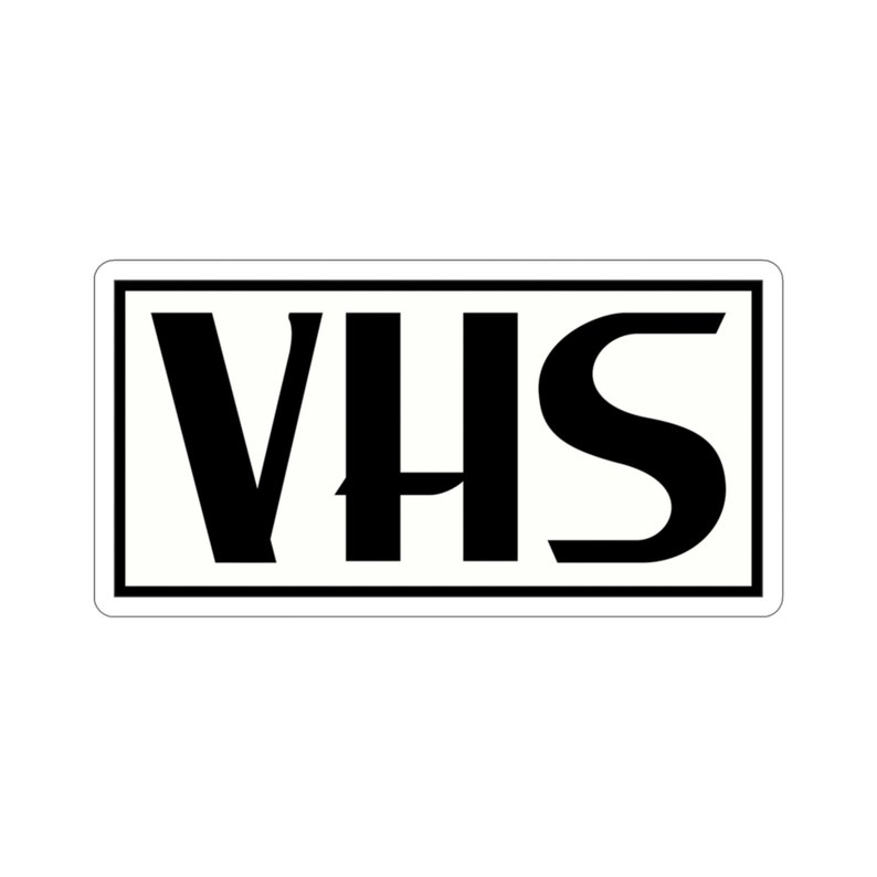VHS Logo Sticker - Retro Vintage Nostalgia Old School Vinyl Label - Etsy