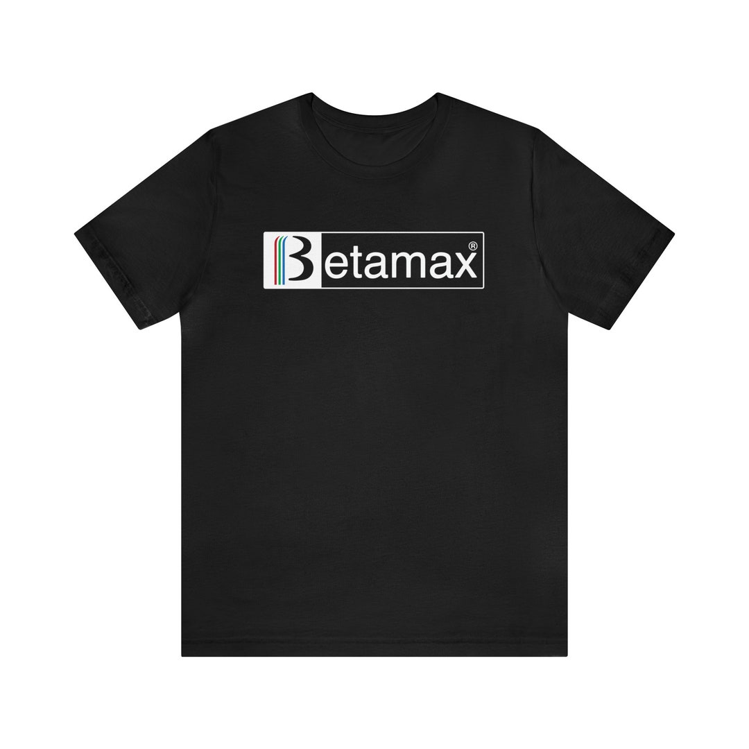 Betamax Logo T-shirt - Retro Vintage Nostalgia Classic Old School ...