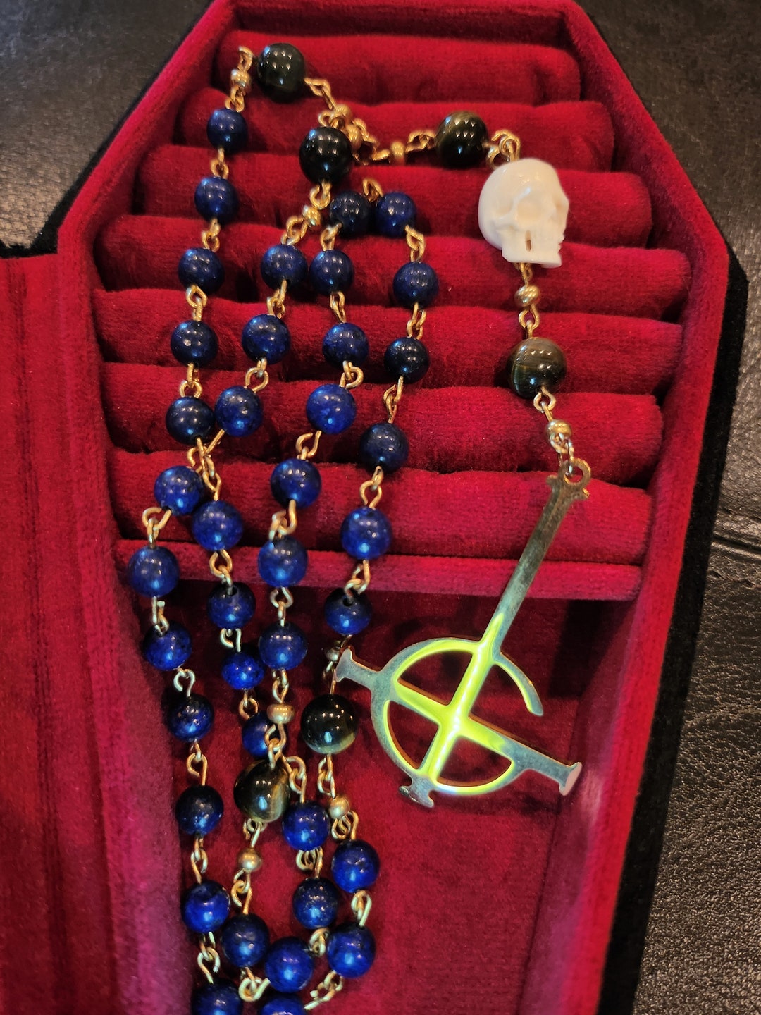 Satanic Ghost Rosary - Etsy