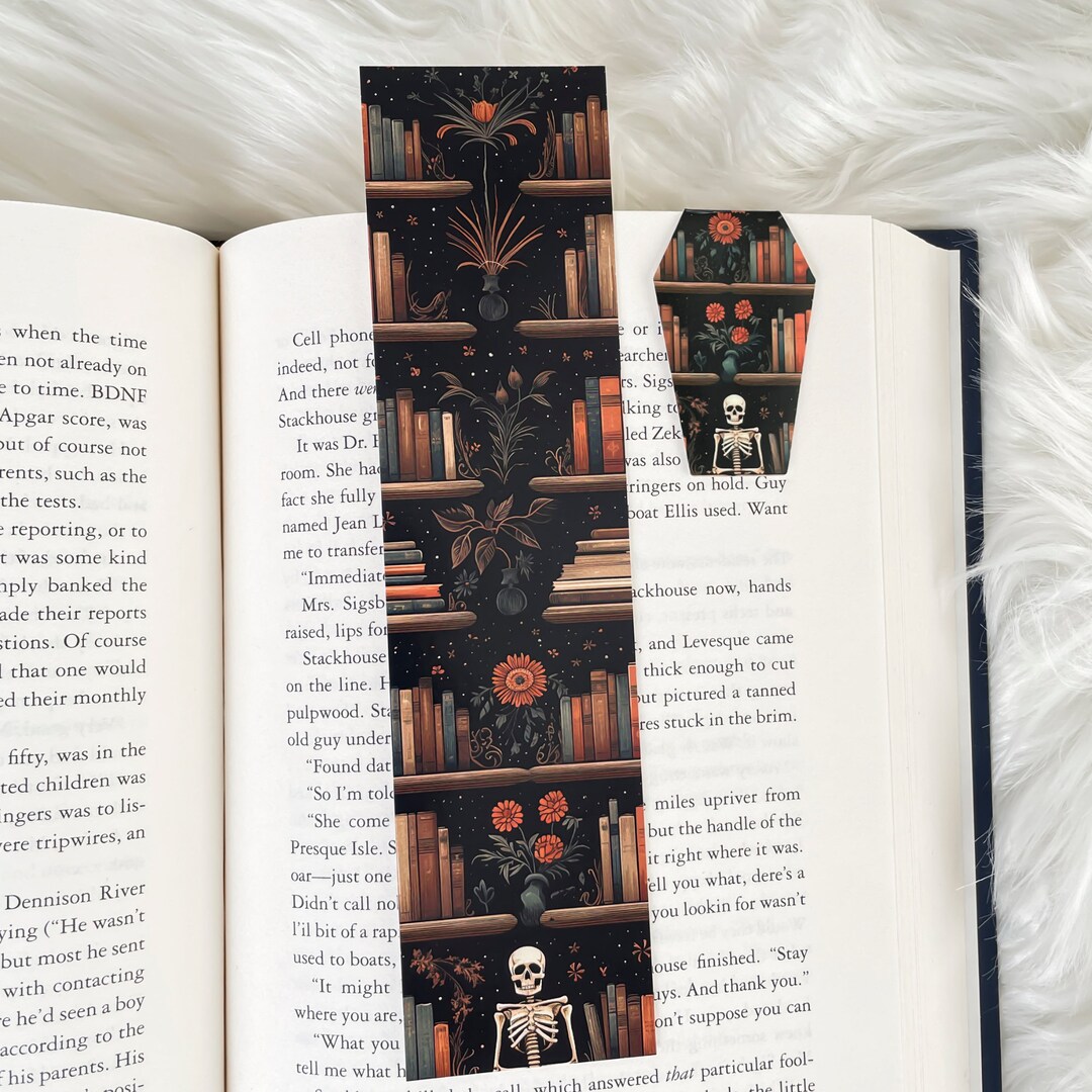 Halloween Bookmark Spooky Bookmark Halloween Bookish Spooky - Etsy