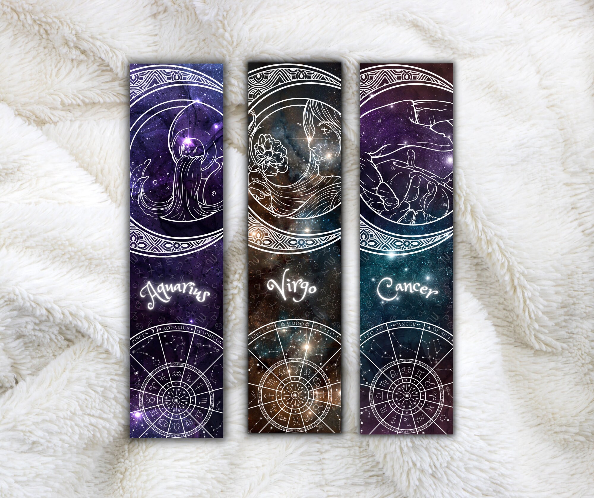 Printable Zodiac Bookmarks Zodiac Bookmarks Instant - Etsy