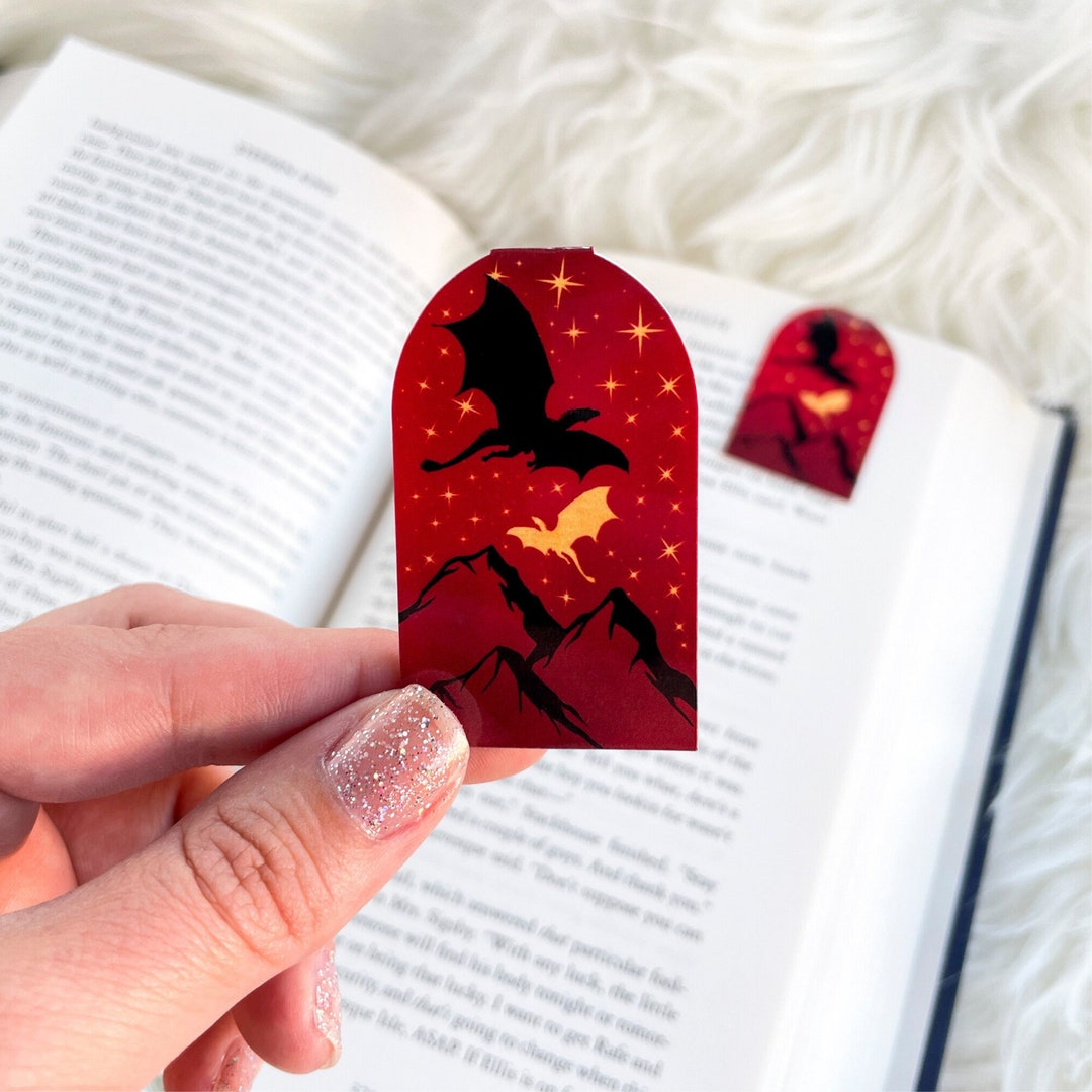 Dragon Bookmark, Bookish Merch, Fantasy Bookmark, Dragon Magnetic ...