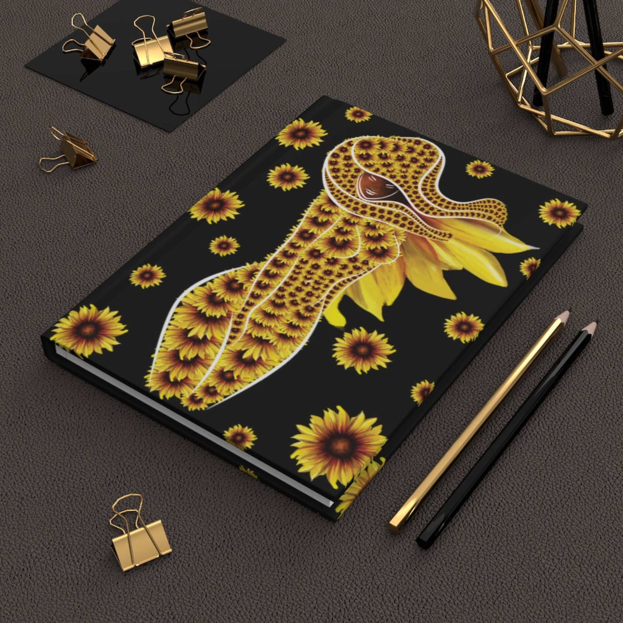 Sunflower Journal Sunflower Notebook Book Journal Unique - Etsy