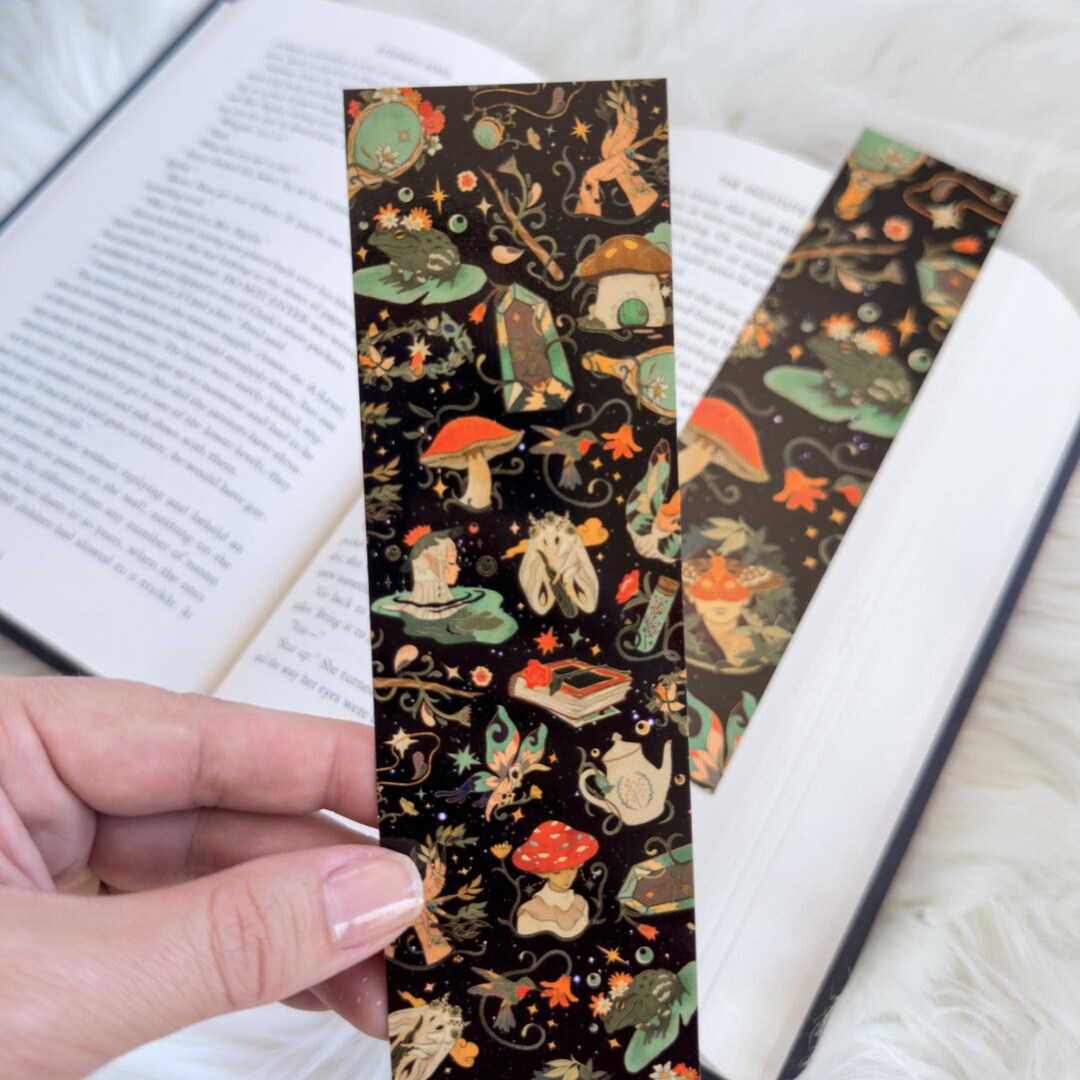 Cottagecore Bookmark, Mushroom Bookmark, Whimsical Bookmark, Bookish ...