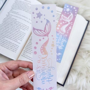 Mermaid Bookmark, Mermaid Lover, Kids Bookmarks, Magical, Unique ...