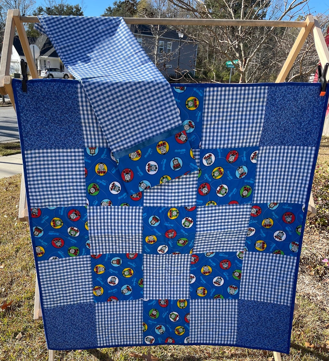 Tommy the Tank Engine Quilt With Matching Pillowcase - Etsy