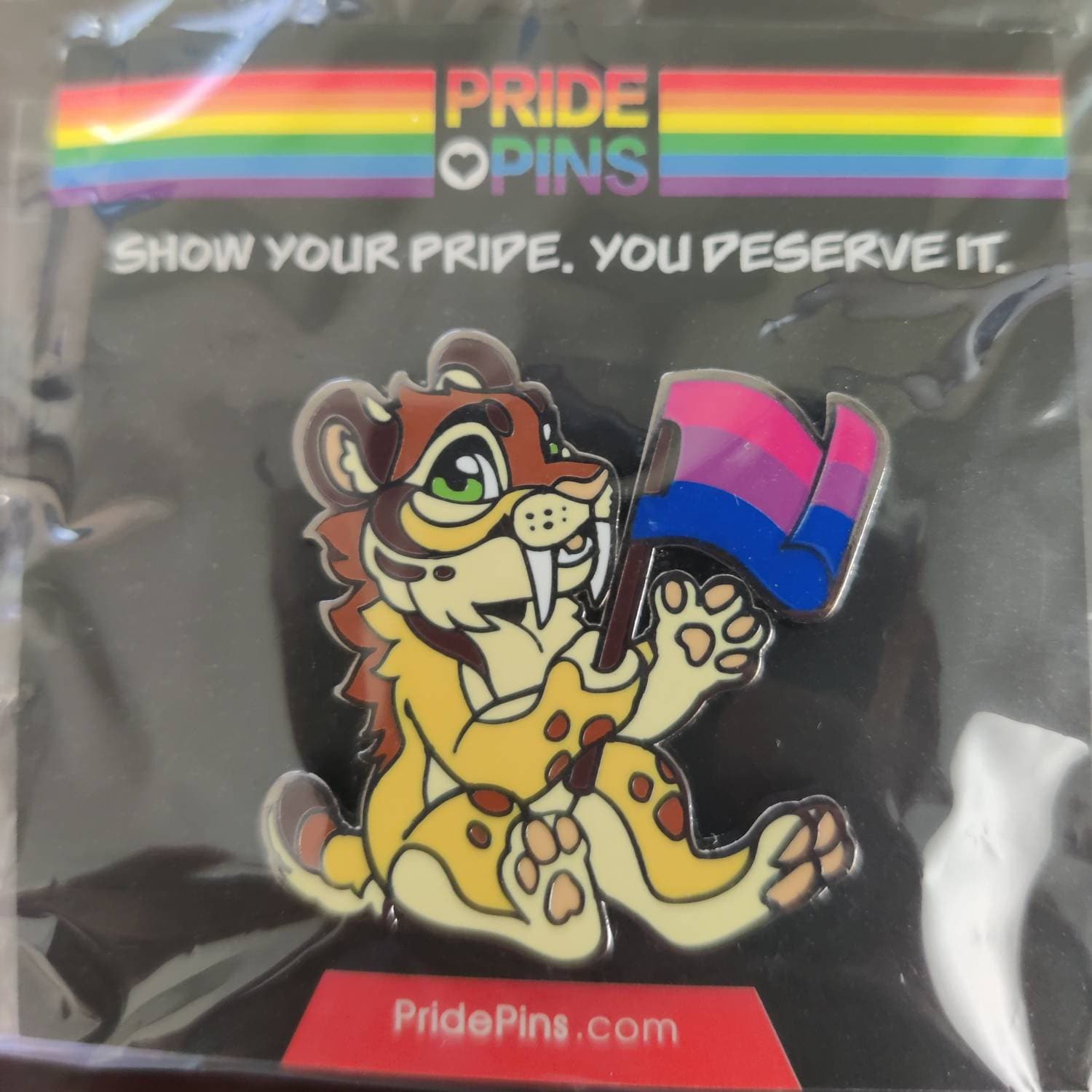 Bisexual Pride Flag Hard Enamel Pin Pride Pins by Fursona Pins - Etsy