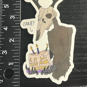 Wendigo's Cake Vinyl Sticker - Etsy