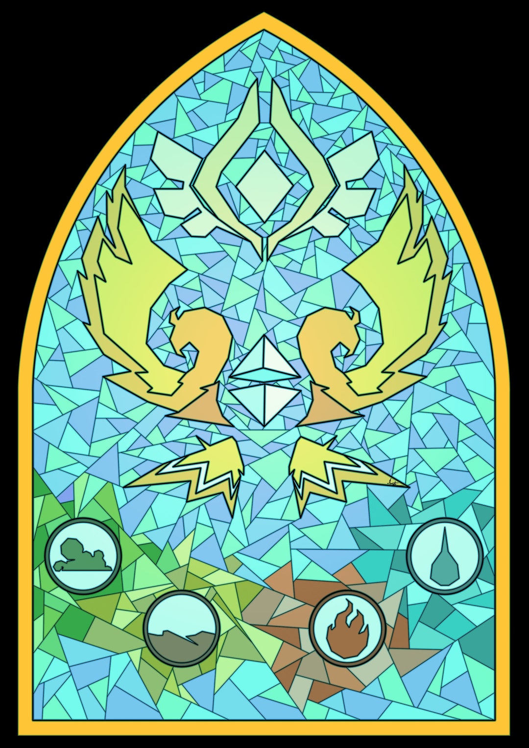 Poster god Huppermage krosmic Balance - Etsy