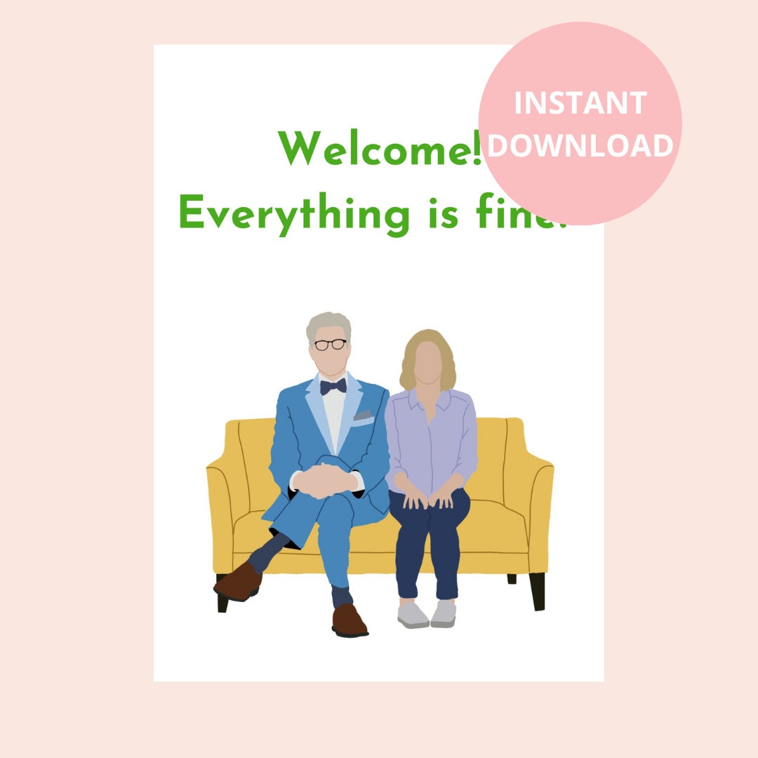 The Good Place Wall Art A4 Welcome Everything is Fine. - Etsy