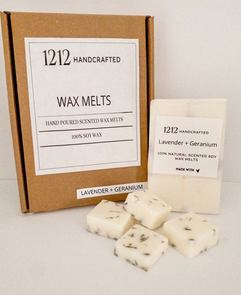 Lavender Geranium Wax Melts | Handmade Wax Melts| 100% Fragrance Oil ...