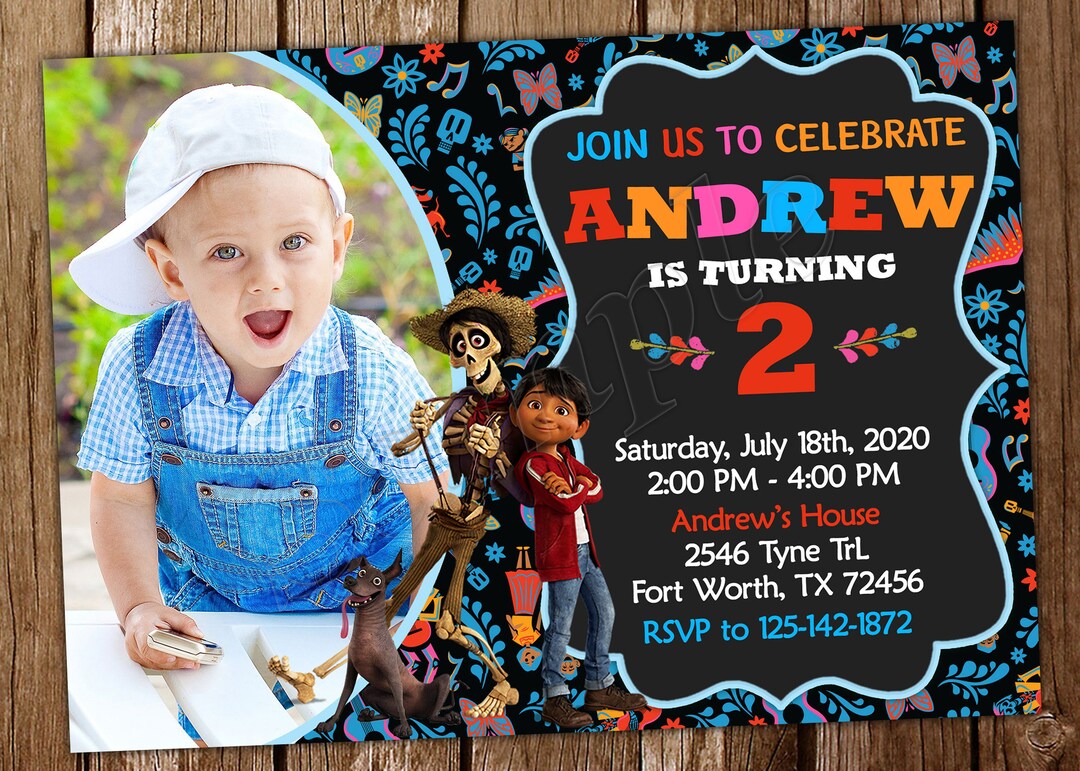 Coco Invitation Coco Birthday Coco Invite Coco Birthday Invitation Coco ...
