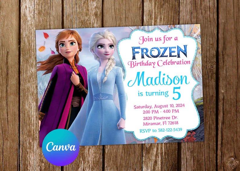 Frozen Invitation Frozen Birthday Invitation Frozen Party Frozen ...