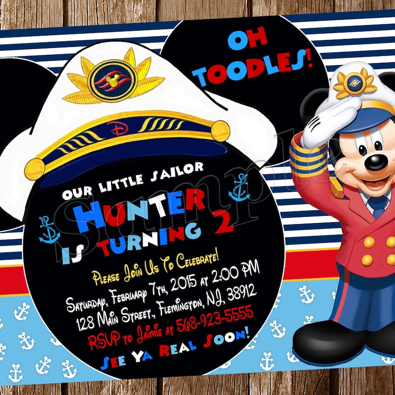 Nautical Mickey Mouse - Etsy