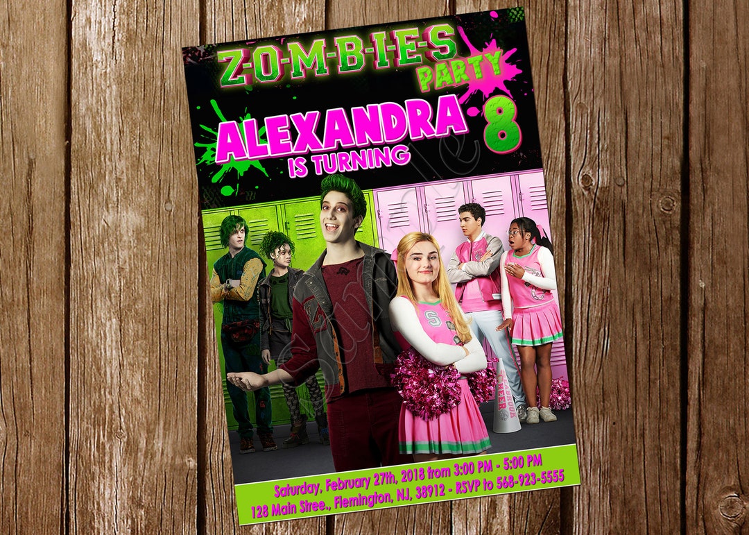 Zombies Invitation Zombies Birthday Invitation Zombies Party Zombies ...