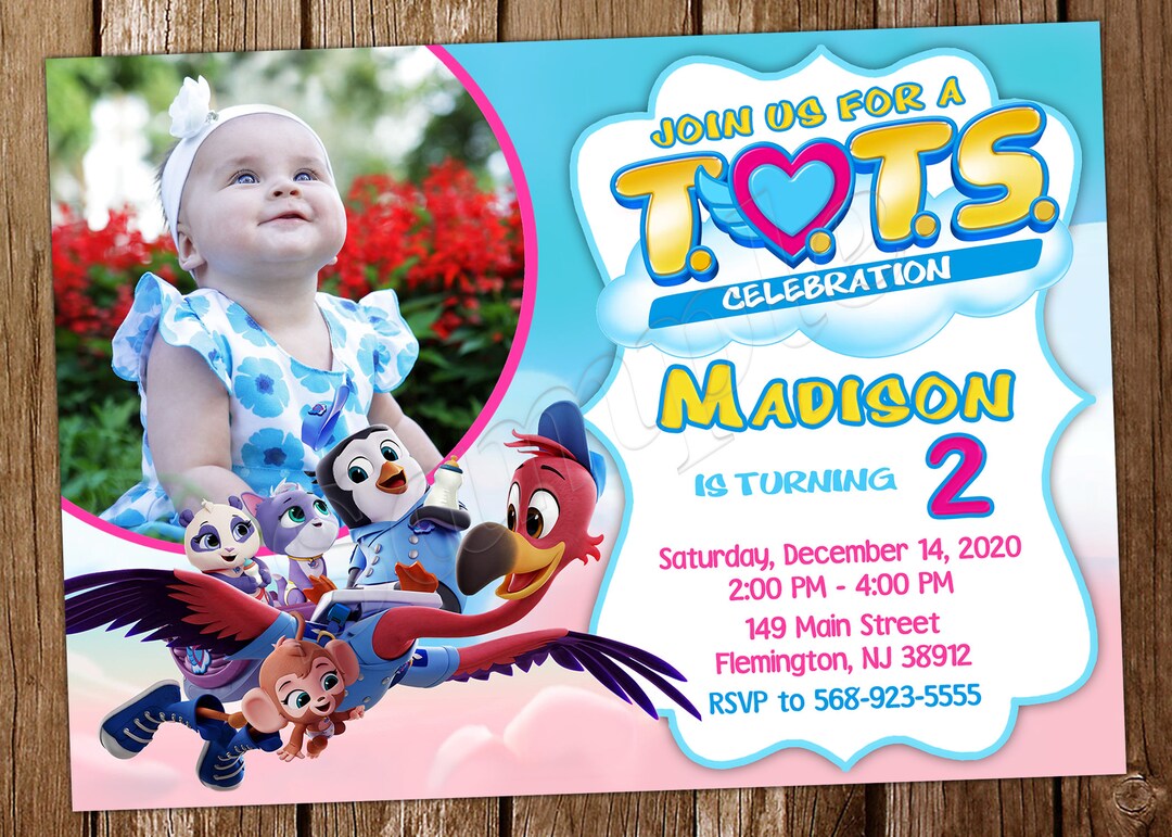 Tots Invitation Tots Birthday Tots Invite Tots Birthday Invitation Tots ...