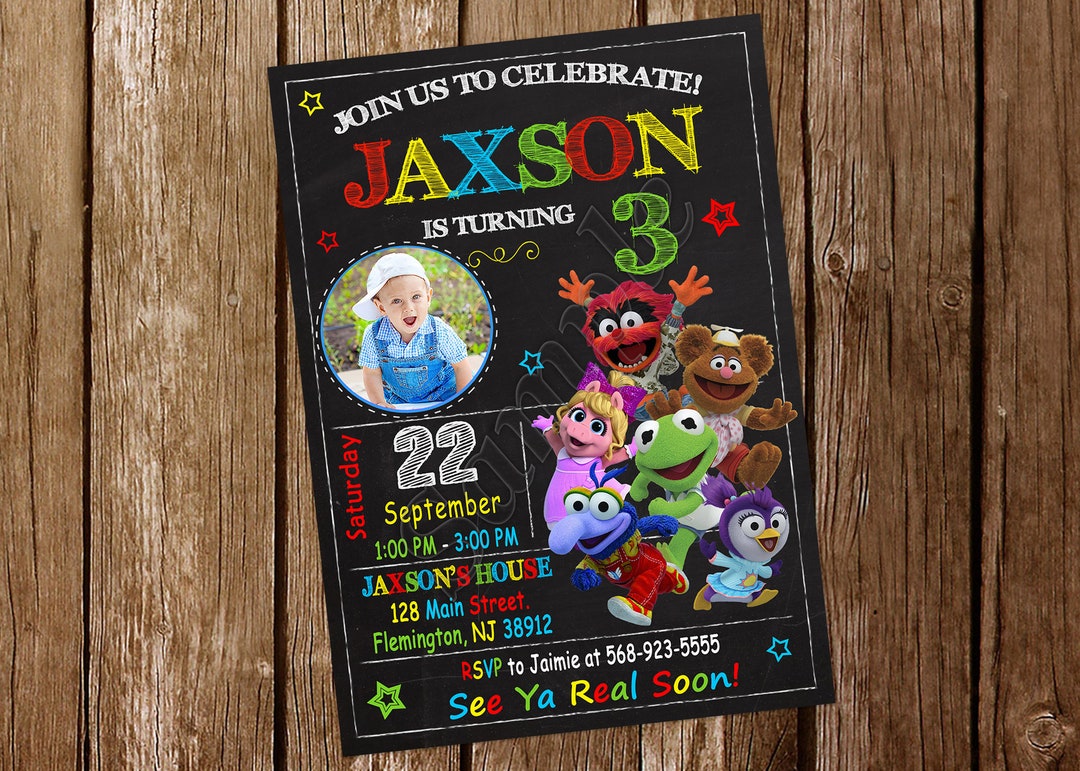 Muppet Babies Invitation Muppet Babies Birthday Muppet Babies Invite ...