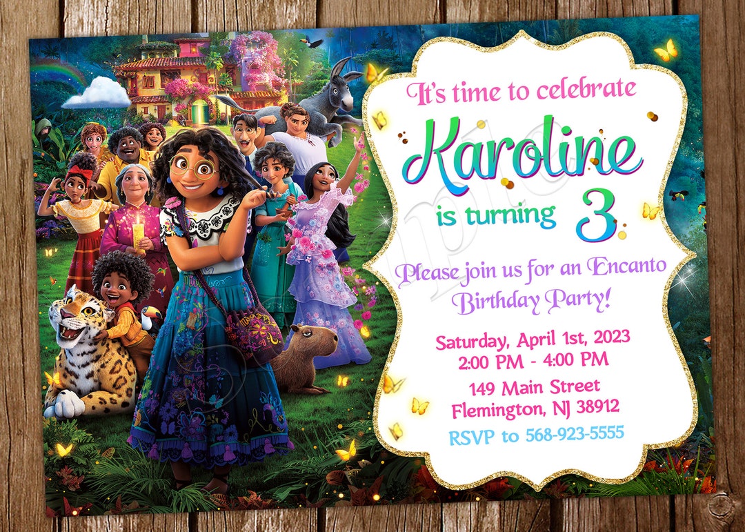 Encanto Invitation Mirabel Invitation Encanto Birthday Encanto Invite ...